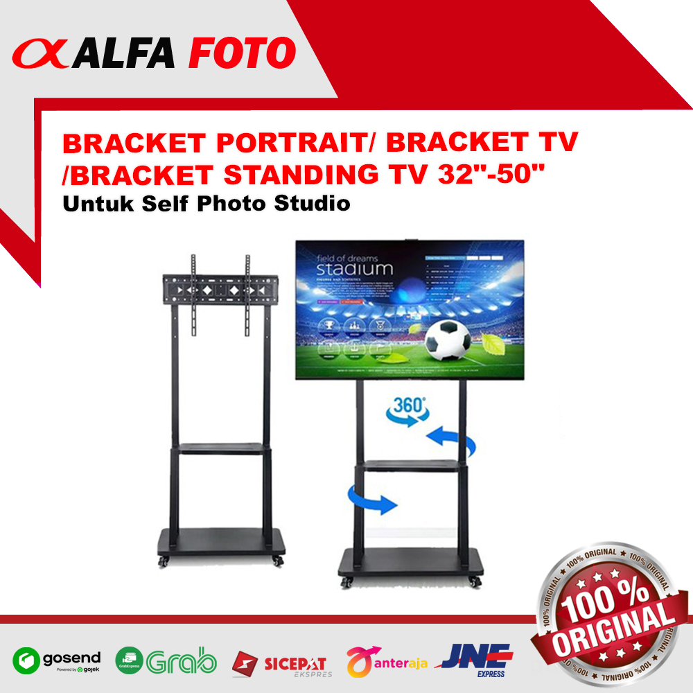Jual BRACKET PORTRAIT/BRACKET TV/BRACKET STANDING TV 32"-50" SELF FOTO STUDIO | Shopee Indonesia