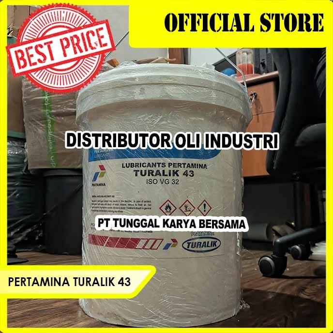 Jual PERTAMINA TURALIK 43 ( ISO VG 32 20 Liter - Ready Stock ) | Shopee ...