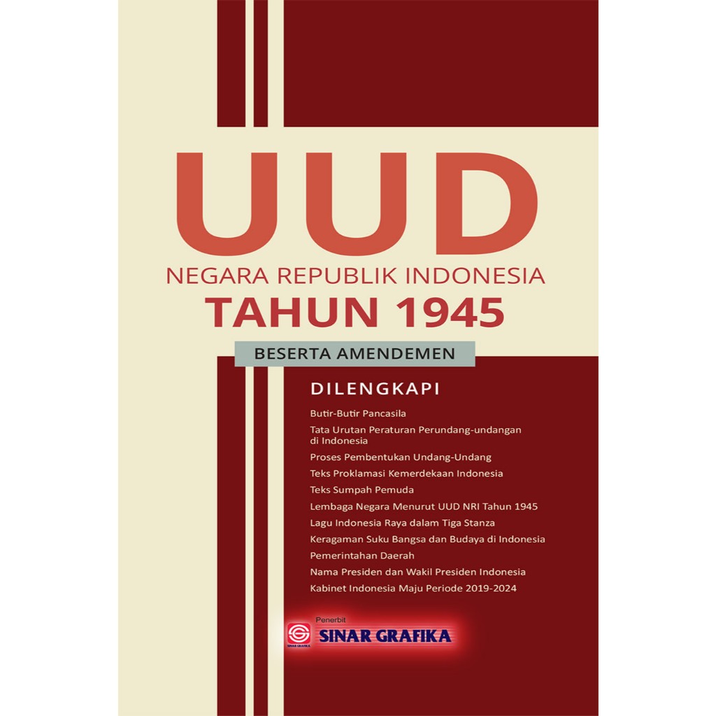 Jual UUD Negara RI Tahun 1945 beserta Amandemen - Redaksi Penghimpun - BA | Shopee Indonesia