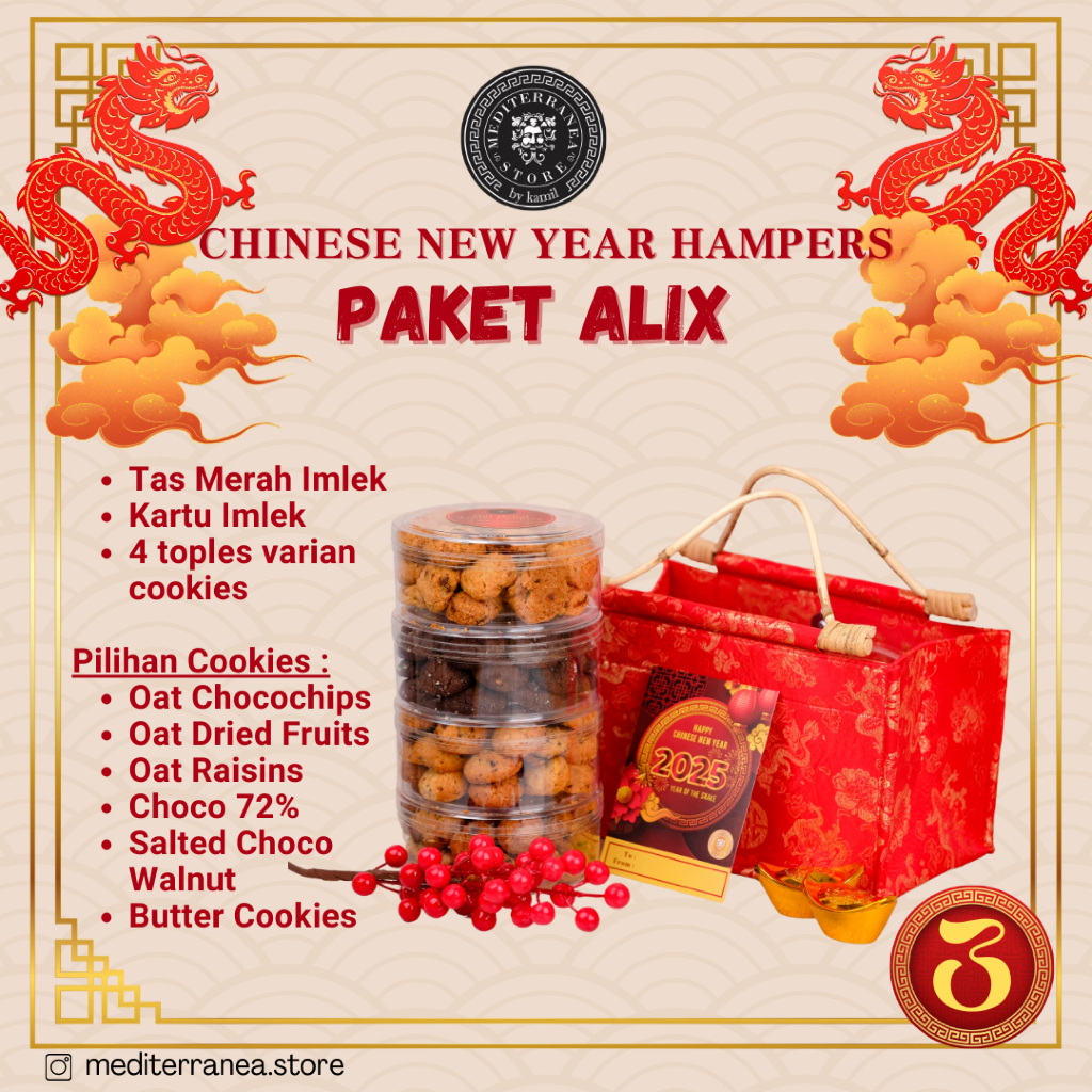 Jual Hampers Imlek Cookies Mediterranea Paket Alix | Shopee Indonesia
