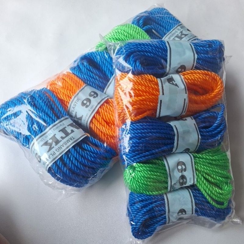 Jual isi 5 Pcs Tali TAMBANG 10 meter/tali jemuran/senar/tali skyping ...