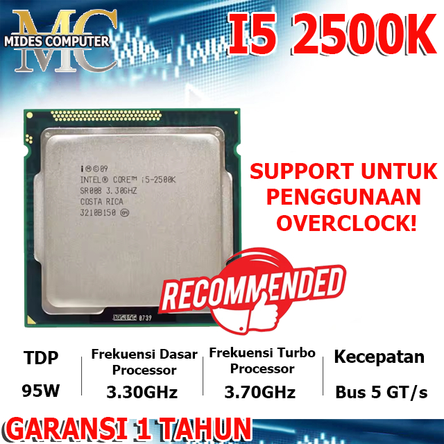 Jual Processor Intel Core i5 2500K LGA 1155 | Shopee Indonesia