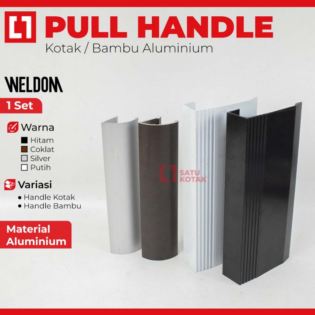 Jual WELDOM Pull Handle Tarikan Pintu Aluminium Swing / Bambu | Shopee ...