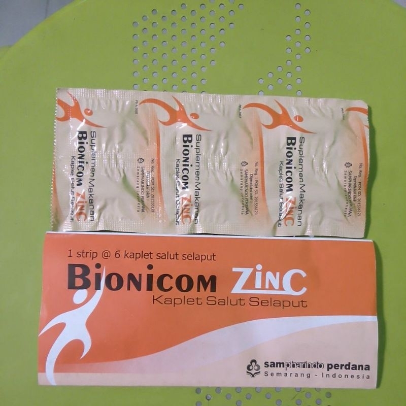 Jual Bionicom Zinc (Untuk Daya Tahan Tubuh dan Pemulihan Setelah Sakit ...