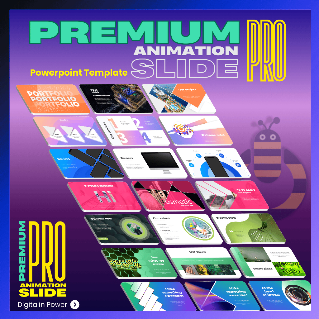 Jual Powerpoint Template Premium PRO Animasi Slide Presentasi Template PPT Seminar Meeting ...