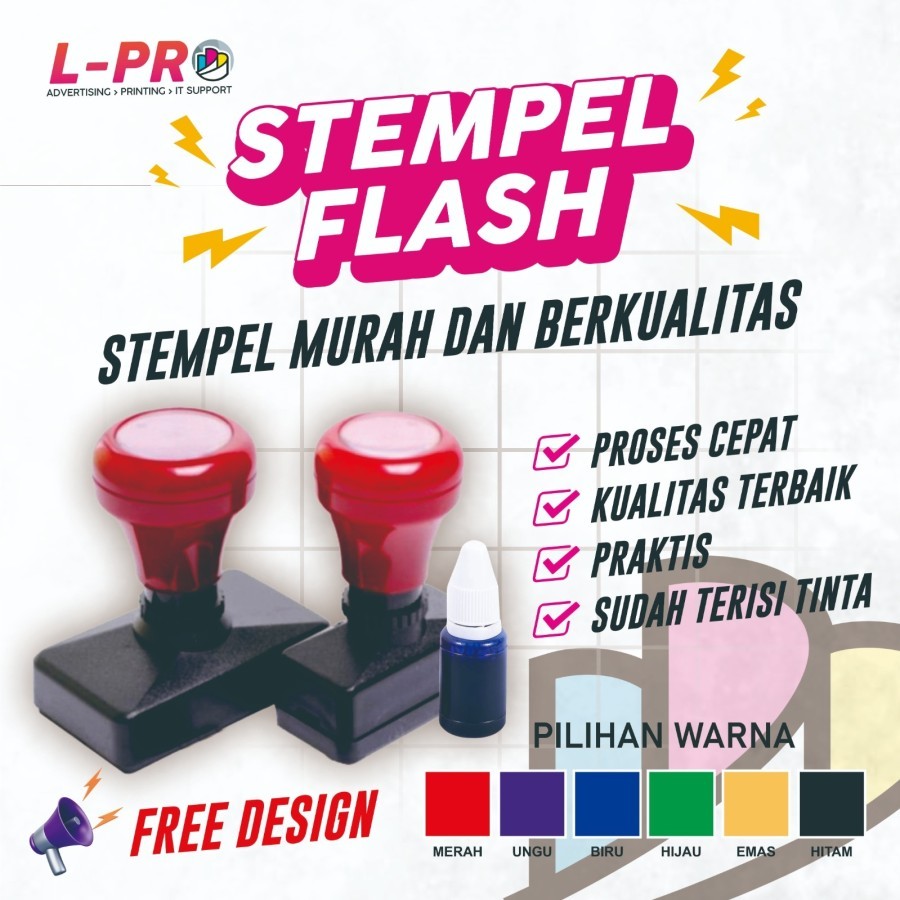 Jual Stempel Flash Ukuran Custom | Shopee Indonesia