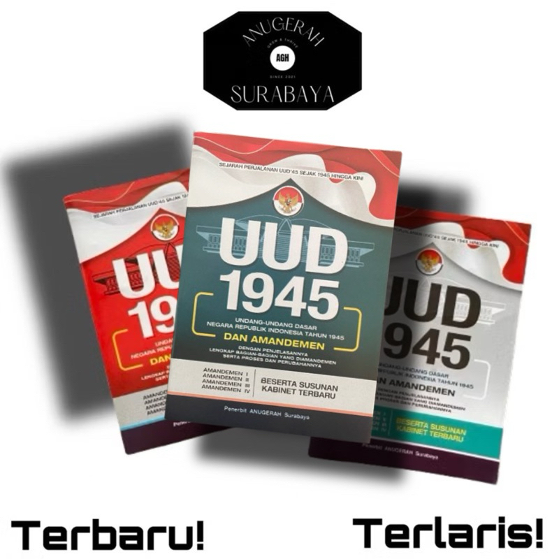 Jual Undang Undang Dasar 1945 dan Amandemen KECIL UUD 45 Indonesia ...