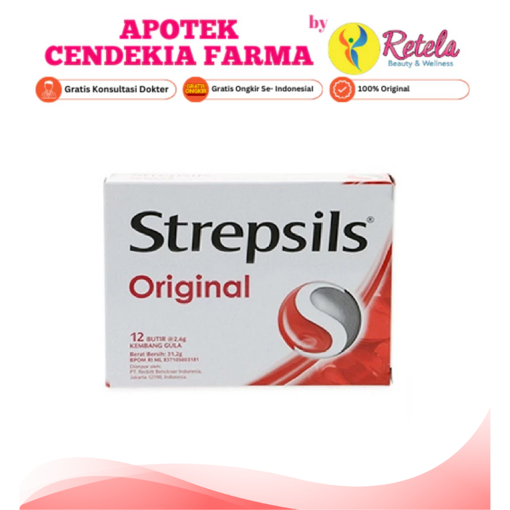 Jual STREPSILS ORIGINAL ISI 12 TABLET HISAP | Shopee Indonesia