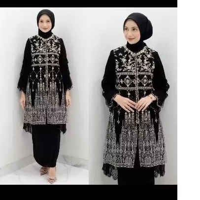 Jual AYANA OUTER SET BY SARAH THE LABEL (JET BLACK B S XL) | Shopee Indonesia