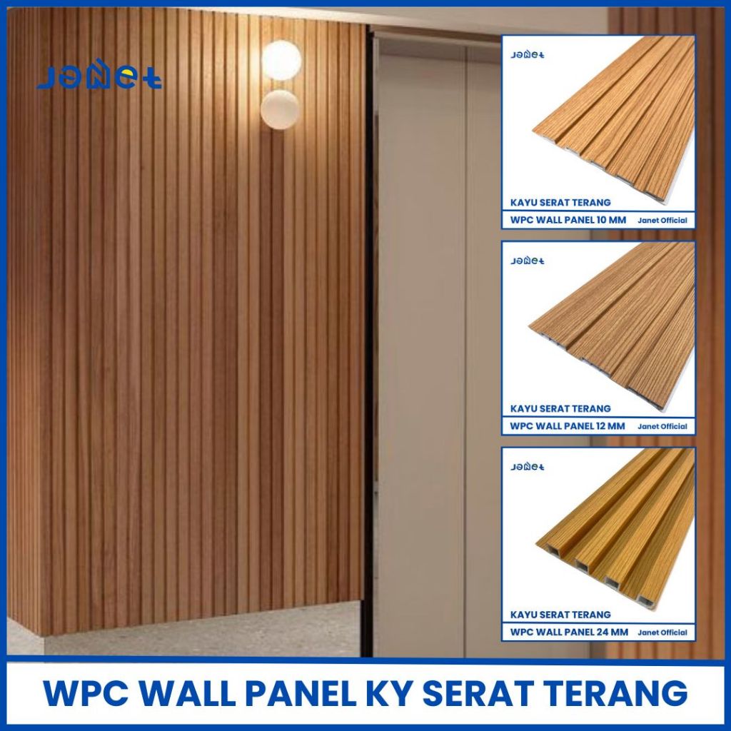 Jual Wpc Wall Panel Kayu Serat Terang 3 Meter 300cm | Wallpanel Pvc ...