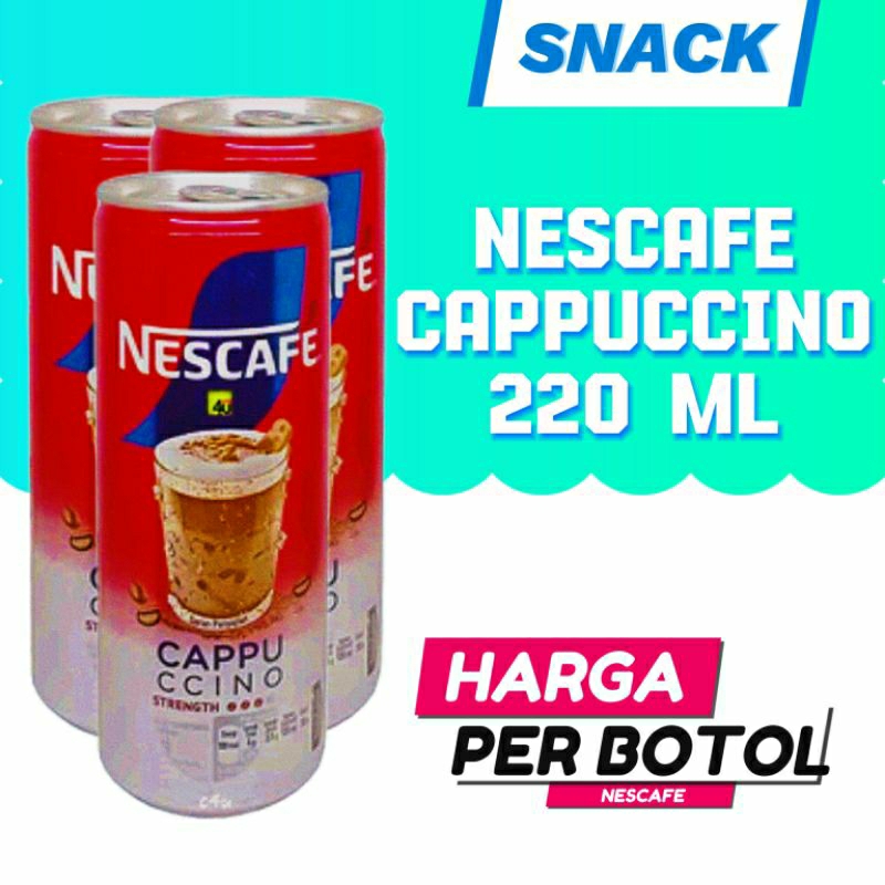Jual Nescafe 220 Ml, Cappuccino, Latte, Caramel, Ice Black | Shopee ...