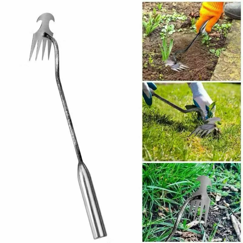 Jual Alat Pencabut Rumput Liar Alat Garbu Taman Baja Asli Weeding Garu ...