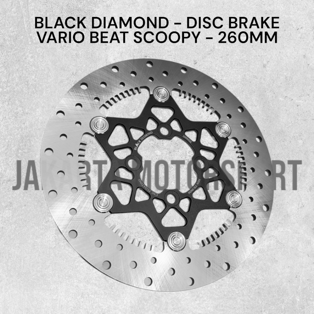 Jual Black Diamond - Disc Brake VARIO BEAT SCOOPY 260mm Bintang Piringan Cakram Rem Depan Semi ...