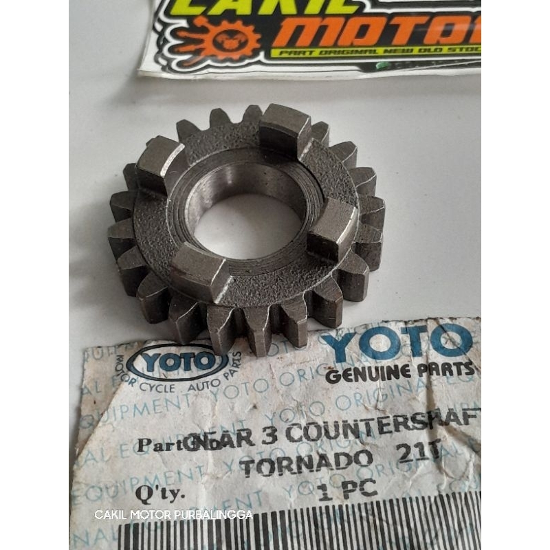 Jual gigi mesin 21T suzuki tornado RC 110 gigi rasio 3 stok lama ...