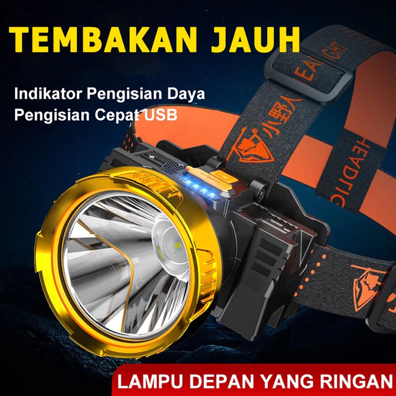 Jual ( CUCI GUDANG )Senter Kepala LED Headlamp 300W Super Terang ...