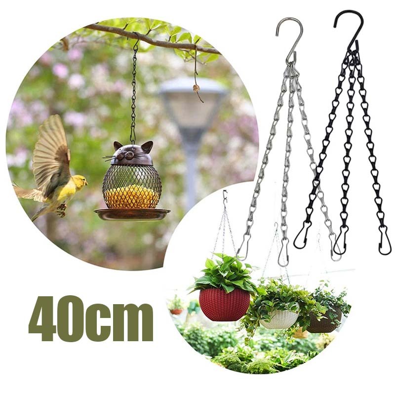 Jual 40cm Rantai Flower Pot Chain Rantai Gantungan Samsak 3 Hooks ...