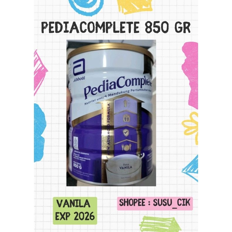 Jual Pedia Complete 850 gr Vanila Exp 2026 | Shopee Indonesia
