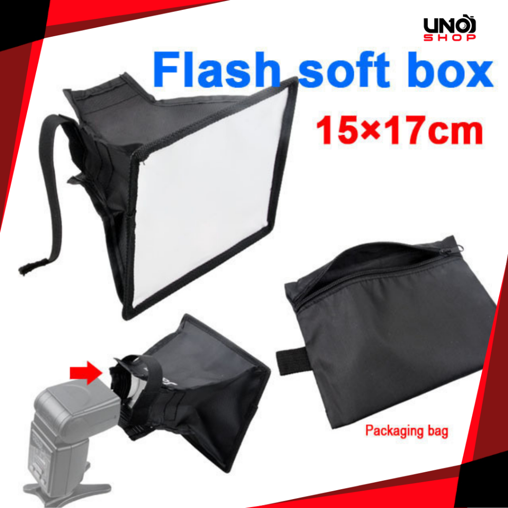 Jual Soft Box Flash Diffuser Universal 15x17cm | Shopee Indonesia