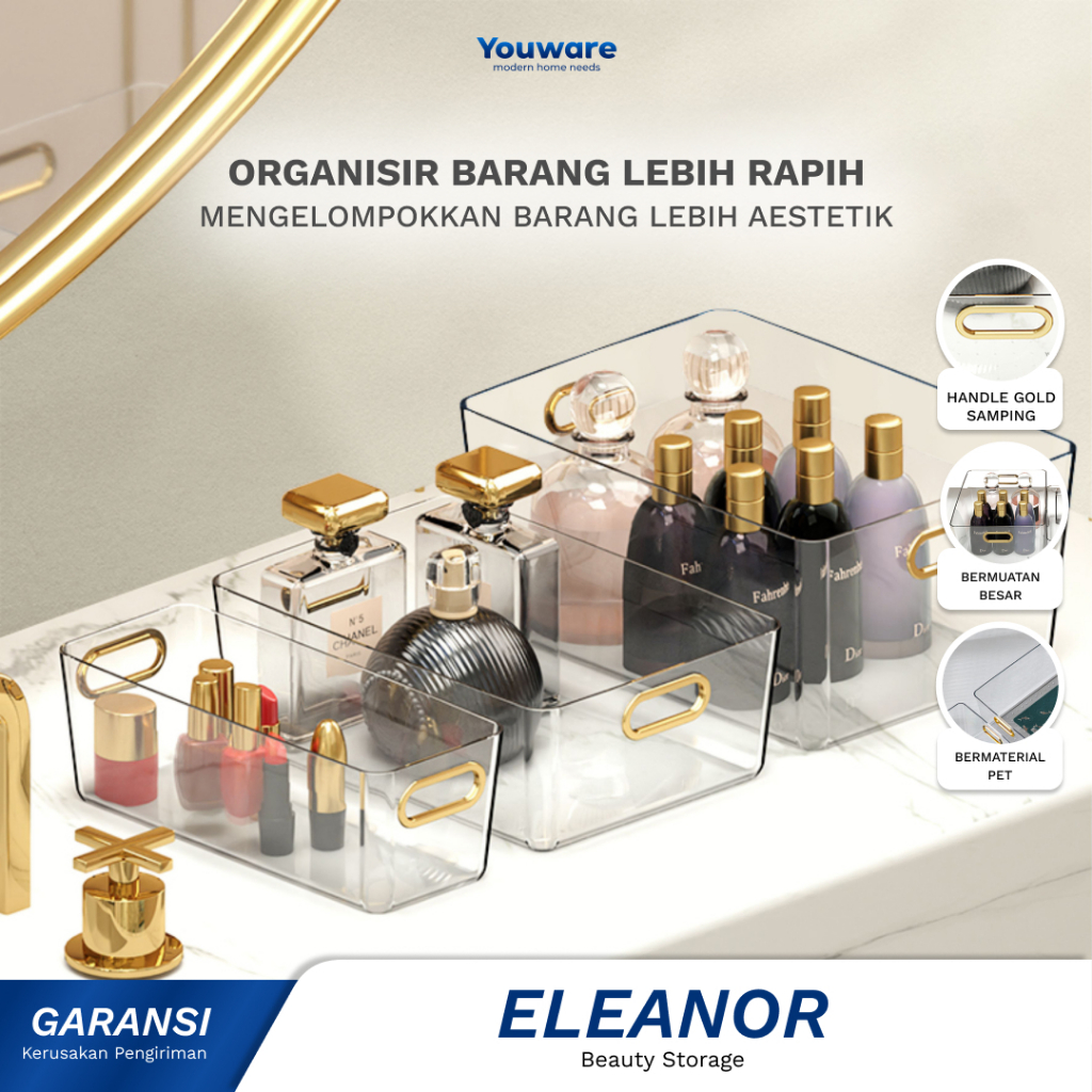Jual Youware - Eleanor Box Akarilik Transparan Penyimpanan MakeUp ...
