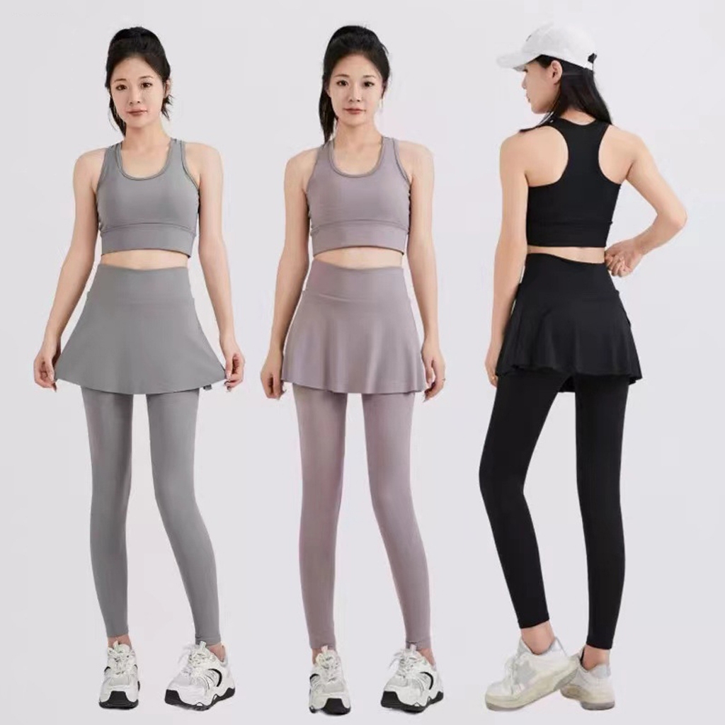 Jual Celana Legging Rok Olahraga Wanita Skirt Sport Jogging Renang Sepeda Lari Zumba Senam ...