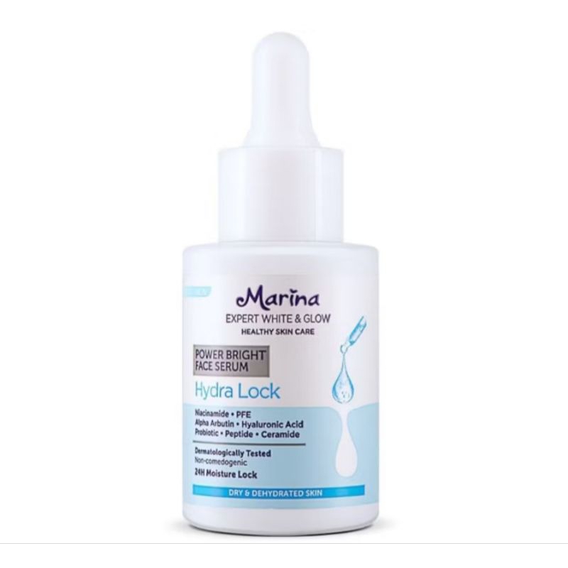 Jual Marina Face Serum Bright Booster| Hydra lock| anti Acne 25 ml ...