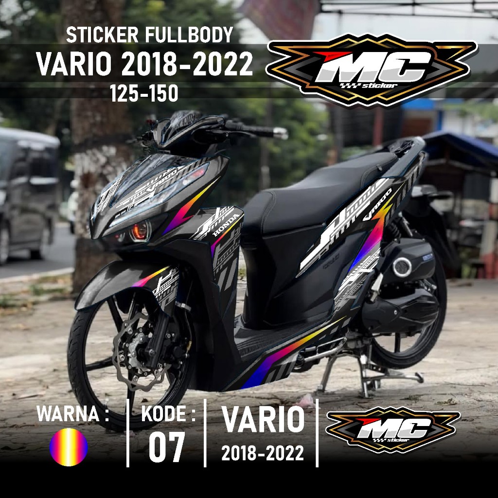 Jual MC Cutting Sticker - MCD.07 Decal Stiker Vario 125 150 New Full ...