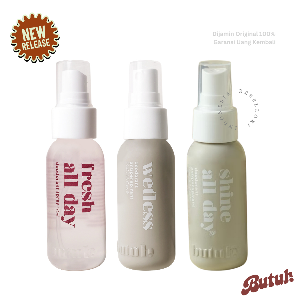Jual Butuh Deodorant Spray : Fresh All Day / Wetless / Shine All Day ...