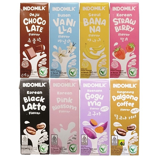 Jual Indomilk Susu UHT 180 ml All Varian #IDF | Shopee Indonesia