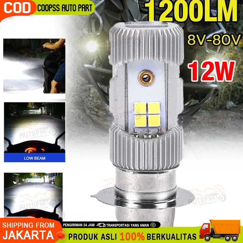 Jual LAMPU LED DEPAN MOTOR PHILIPS M5 LED 2 SISI ORIGINAL 100% MLK P15D ...