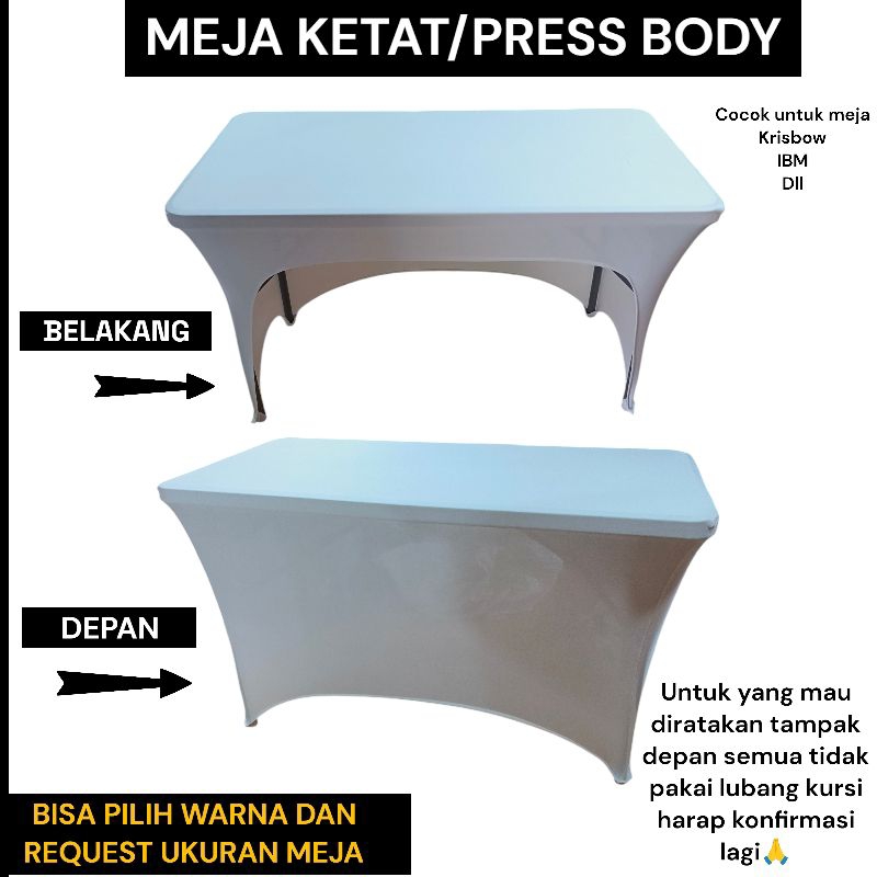 Jual Cover meja model ketat ,Table cloth press body ,untuk meja ibm ...