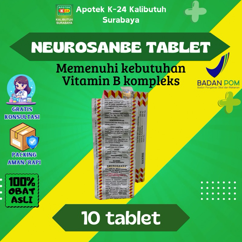 Jual NEURO-SANBE TAB 10tablet | Shopee Indonesia