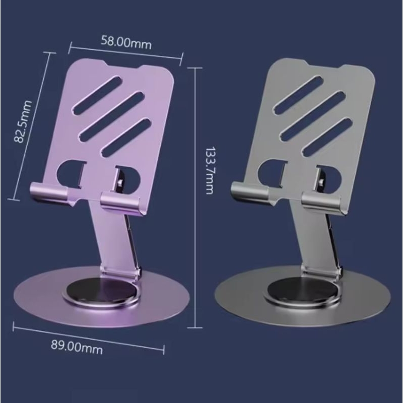 Jual Metal Phone Stand Holder 360 Rotate Dudukan HP Besi Rotasi ...