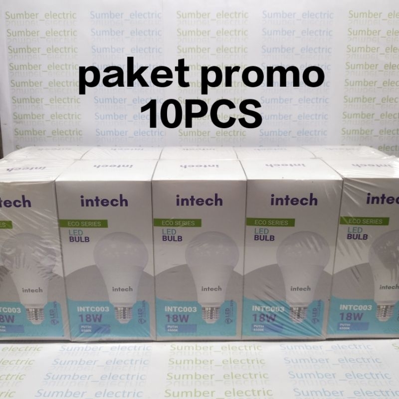 Jual lampu LED 18 Watt INTECH 10PCS | Shopee Indonesia