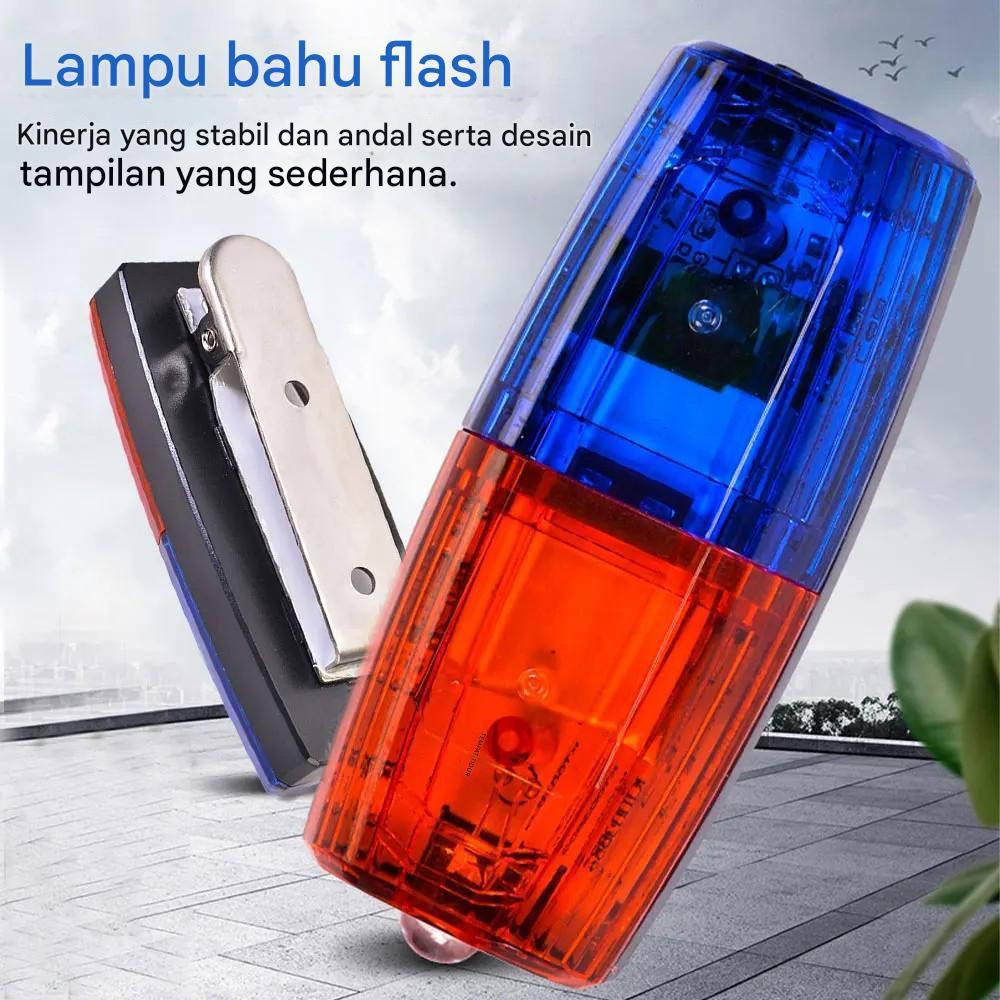 Jual Lampu Strobo LED Merah & Biru untuk Peringatan Klip Bahu Polisi ...