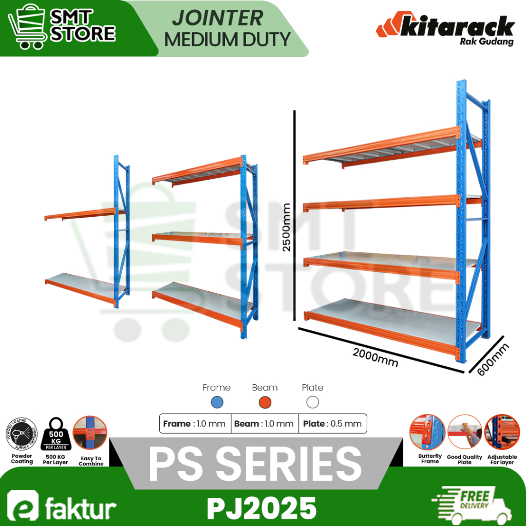 Jual KITARACK PJ2025 Warehouse Rack Medium Duty JOINTER Rak Gudang 2.5 ...