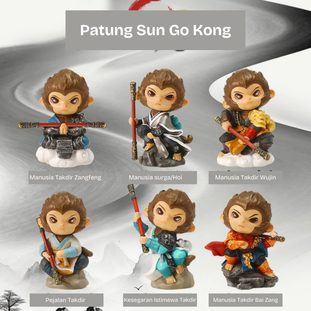 Jual TERMURAH !! PATUNG MONKEY KING MONYET SUN GO KONG SUN WUKONG BLACK ...