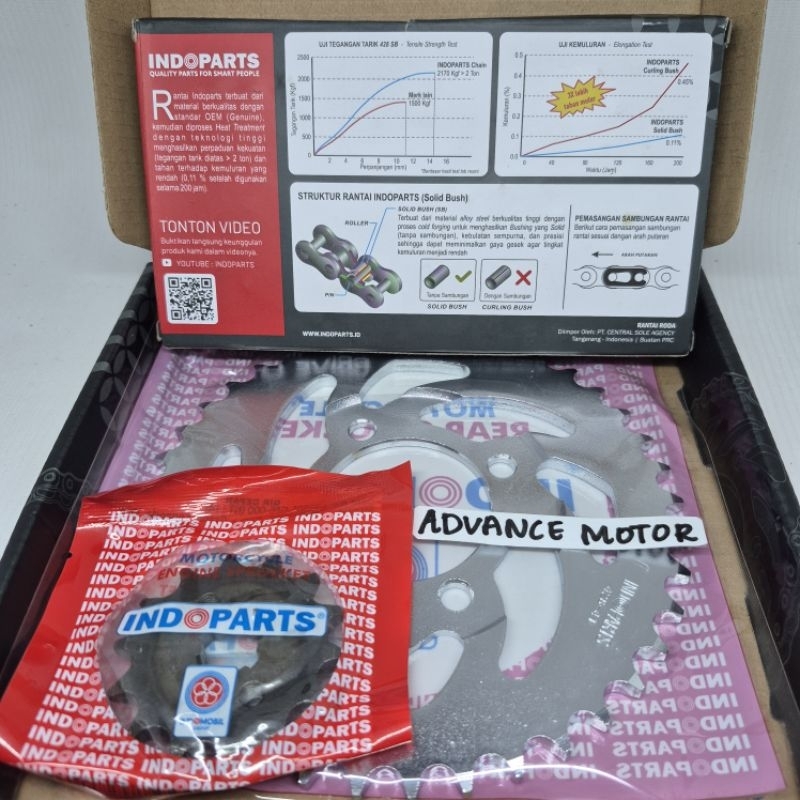 Jual GEARSET HONDA WIN ( GF6 14T 41T 428 108 ) ORIGINAL INDOPARTS ...