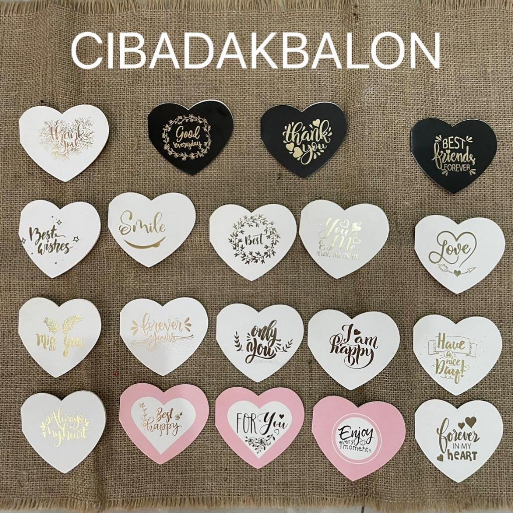 Jual Kartu Ucapan Hati / Kartu Hadiah Hati / Heart Gift Card | Shopee ...