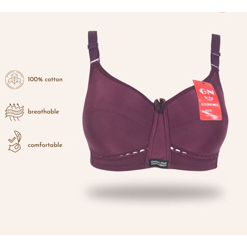 Jual Golden Nick - Bra Sport BH K366 Busa Tipis Tanpa Kawat Berkualitas Sport Bra Golden Nick ...