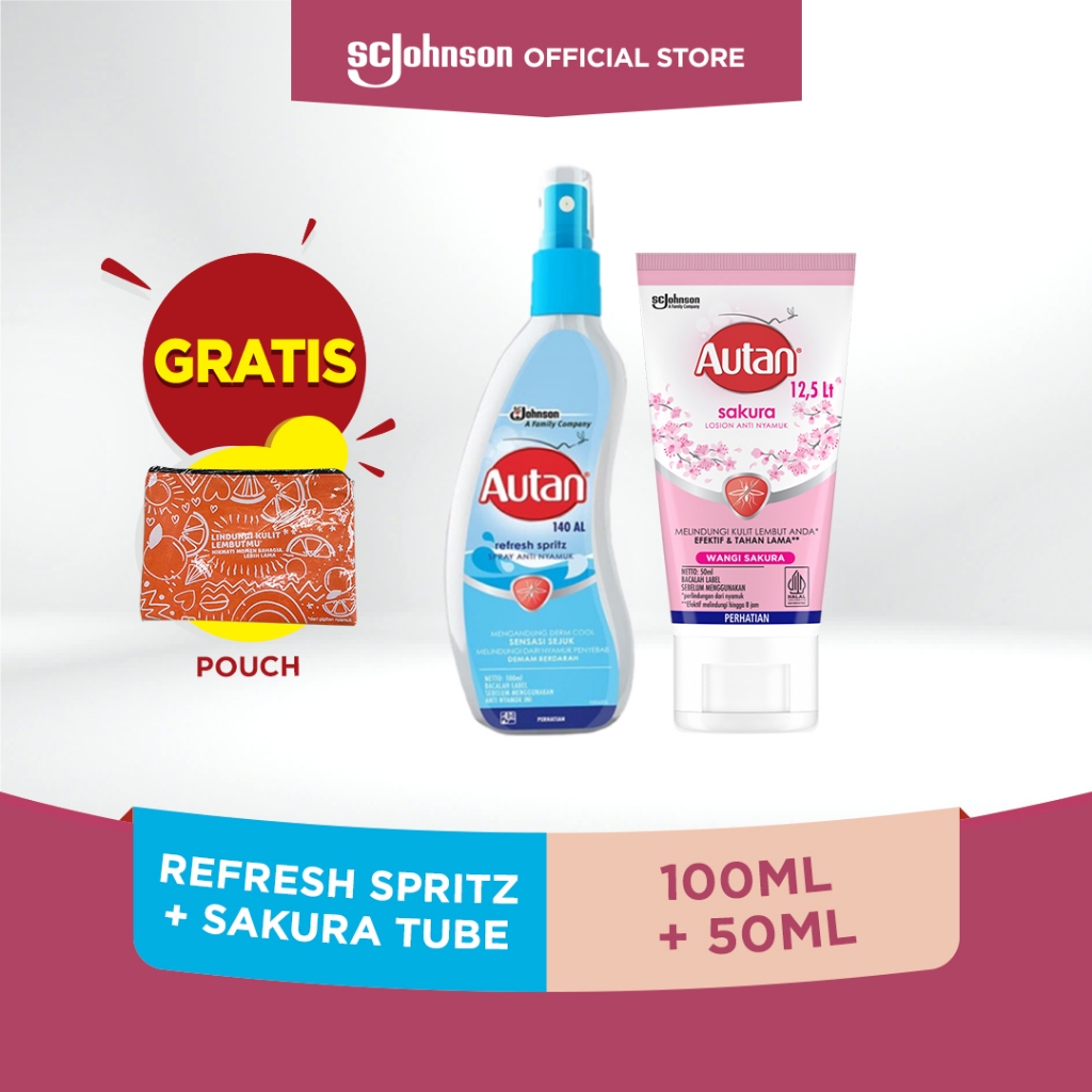 Jual Autan Refresh Spritz Liquid Bottle 100ml + Sakura Tube 50ml Free ...