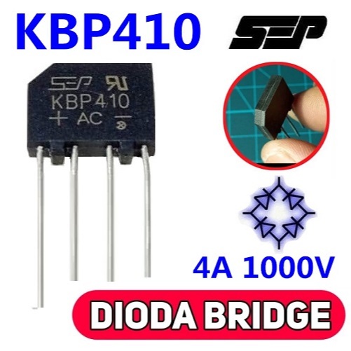 Jual Dioda Jembatan KBP 410 4A 1000V Silicon Diode Sisir Bridge ...