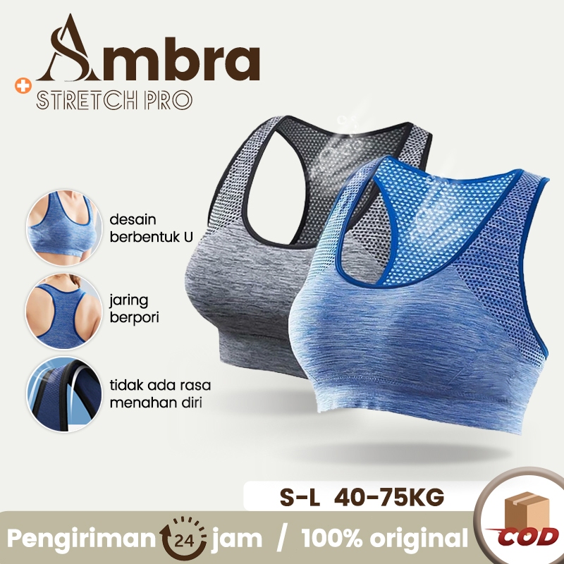 Jual Seamless Sport Bra Wanita Jumbo Bra Olahraga Tanpa kawat Sport bh ...