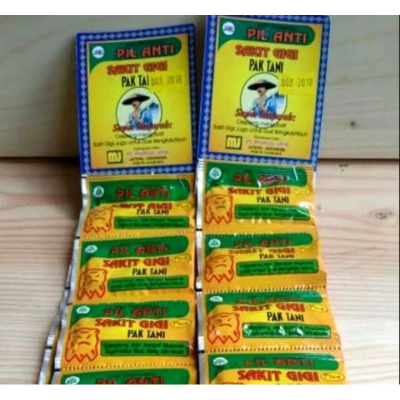Jual pak tani obat anti sakit gigi 1 slop isi 5 hanger | Shopee Indonesia
