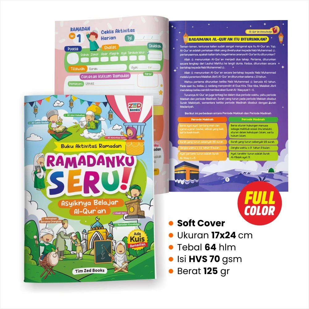 Jual buku aktivitas -Ramadhanku Seru - zaduna -ziddu kids | Shopee Indonesia