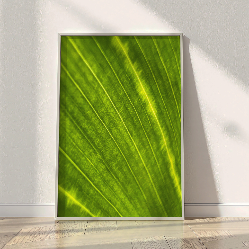 Jual Poster Daun Alam Pemandangan HD - Frame Kayu Natural Ukuran ...