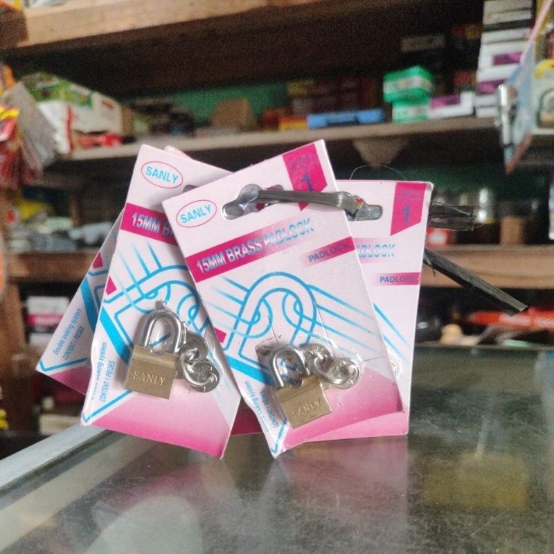 Jual Gembok Kecil SANLY / Gembok Tas / Gembok Koper / Gembok lemari / Gembok 15mm Berkualitas ...