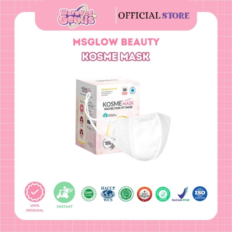 Jual MS GLOW KOSME MASK FIT MASK | Shopee Indonesia