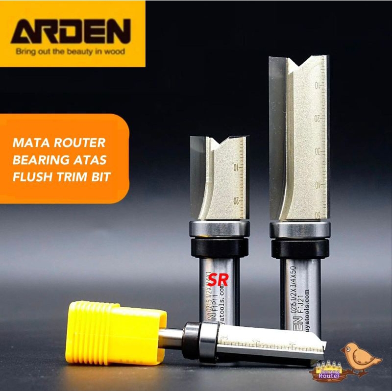 Jual Mata Router/ Profil 19mm As 1/2 Inch Roda/ Bearing Atas/ Flush ...