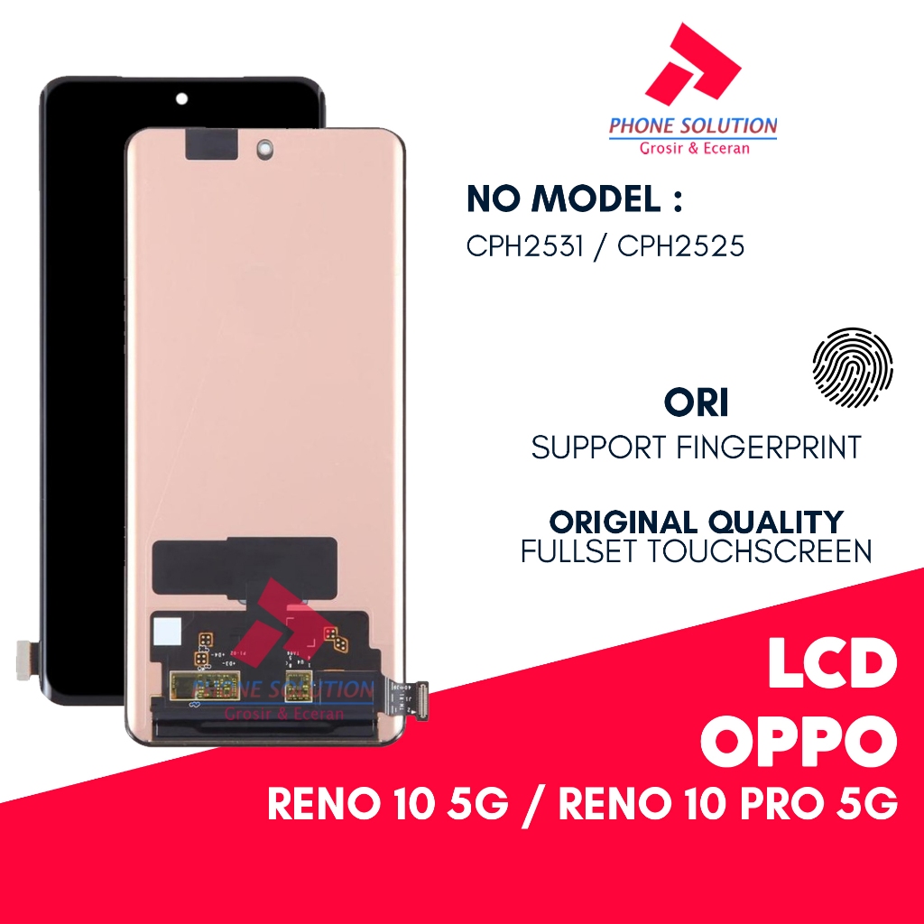 Jual LCD Oppo Reno 10 5G / Reno 10 Pro 5G - Fingerprint Fullset ...