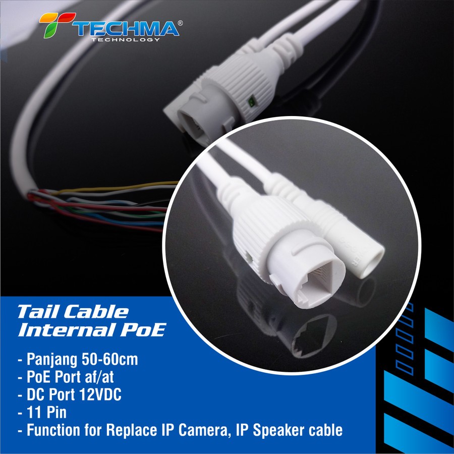 Jual TECHMA - Tail Cable cocok untuk semua brand CCTV [Analog & IP ...